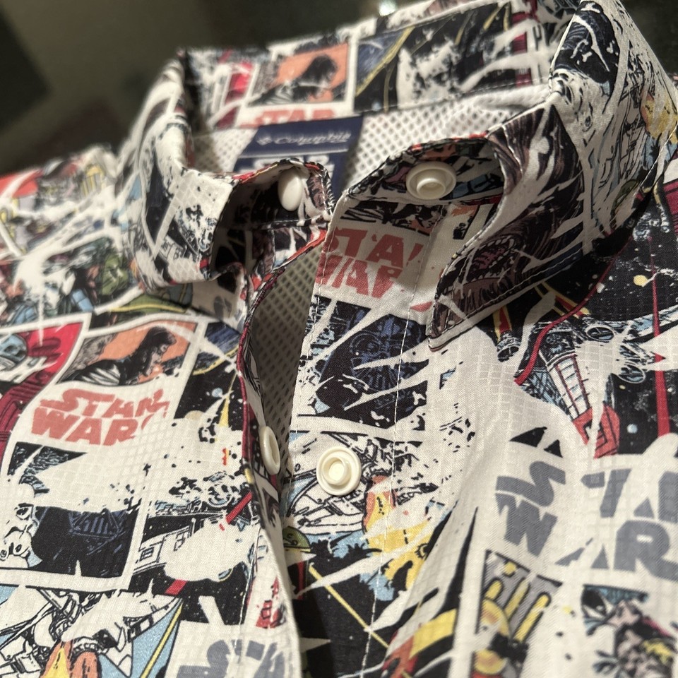 Star Wars Columbia PFG Tank Top Shirt Womens Medium Sleeveless Vented ...