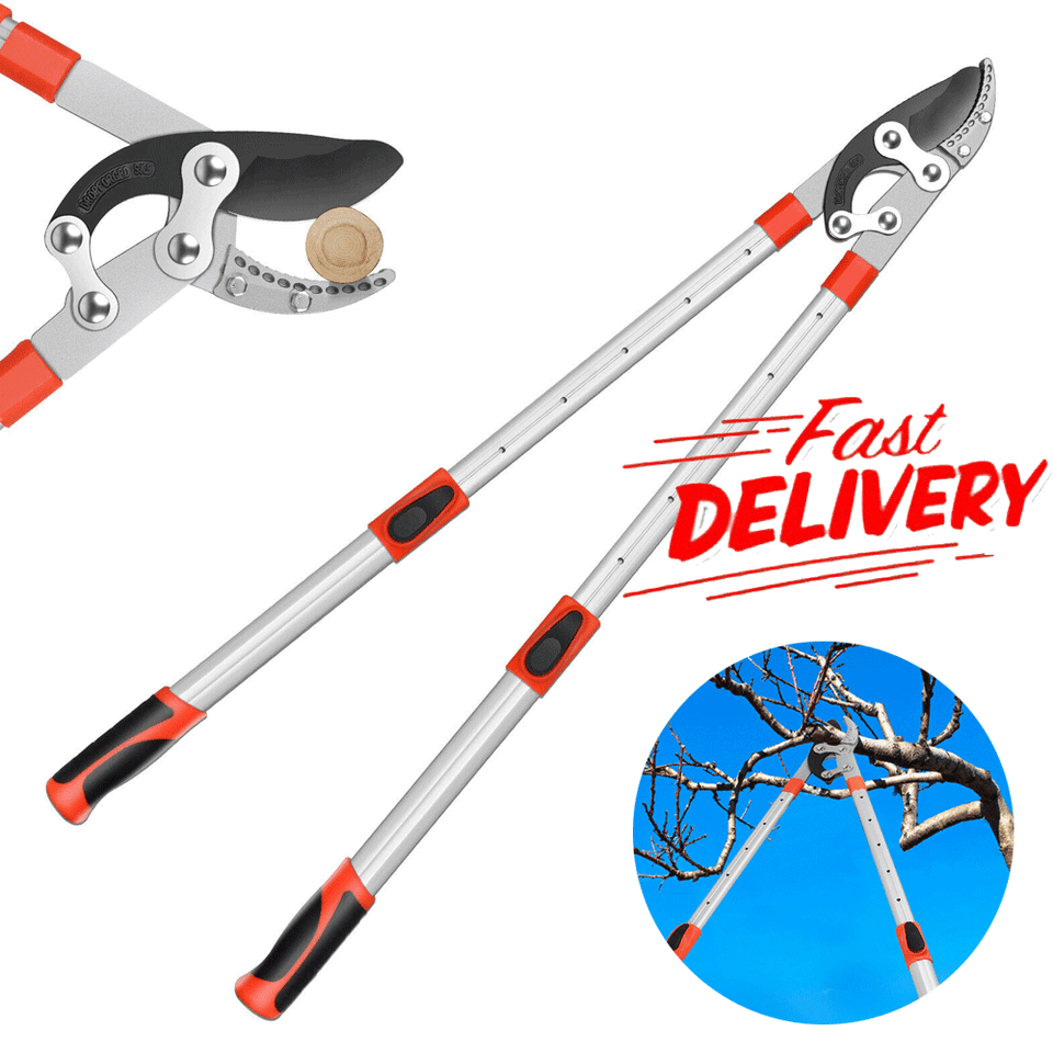 Telescopic Anvil Garden Tree Loppers Heavy Duty Ratchet Lopper ...