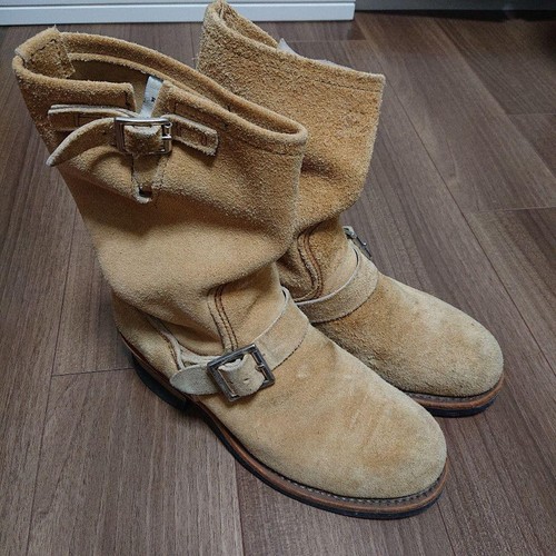 Red Wing Boots 8268 Engineer Boots Suede Beige ANSI Z41 PT99 Size 7.5D ...