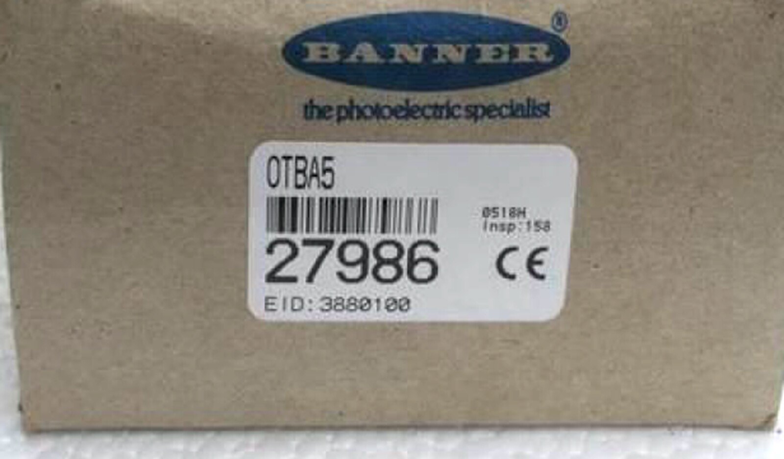 Banner OTBA5 120VAC Momentary Action Optical Touch Button for sale ...