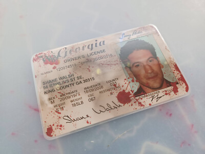 The Walking Dead Shane Walsh Drivers License, Prop, Cosplay, Novelty | eBay