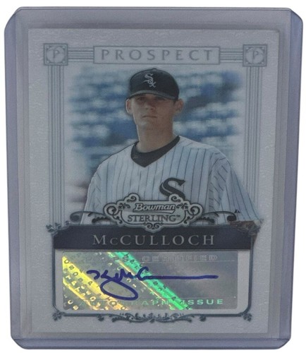 Kyle McCulloch 2006 Bowman Sterling Prospects Autograph Card White Sox ...
