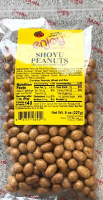 Enjoy Shoyu Peanuts 8 oz JAPANESE STYLE PEANUT CRACKERS (2 bags) | eBay