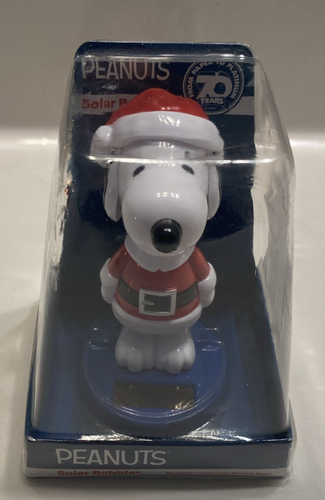 Peanuts Snoopy Santa Claus Solar Bobbler Bobblehead Brand New in box ...
