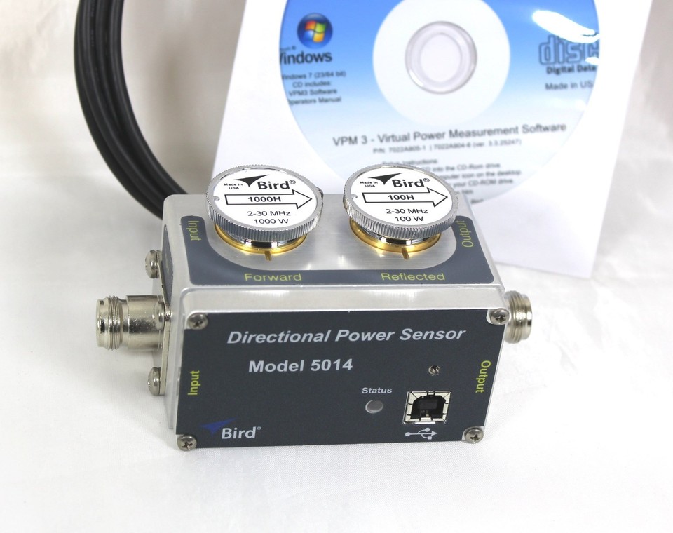 Bird 5014 Dual Element (43 Style) Dig Power Sensor PC USB or Bird 5000 ...