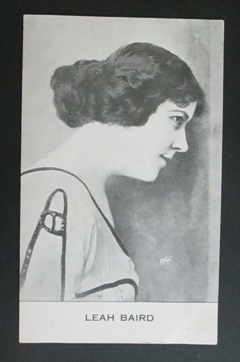 Leah Baird Silent Screen Actress Blank Back Postcard Sized Read Descr ...