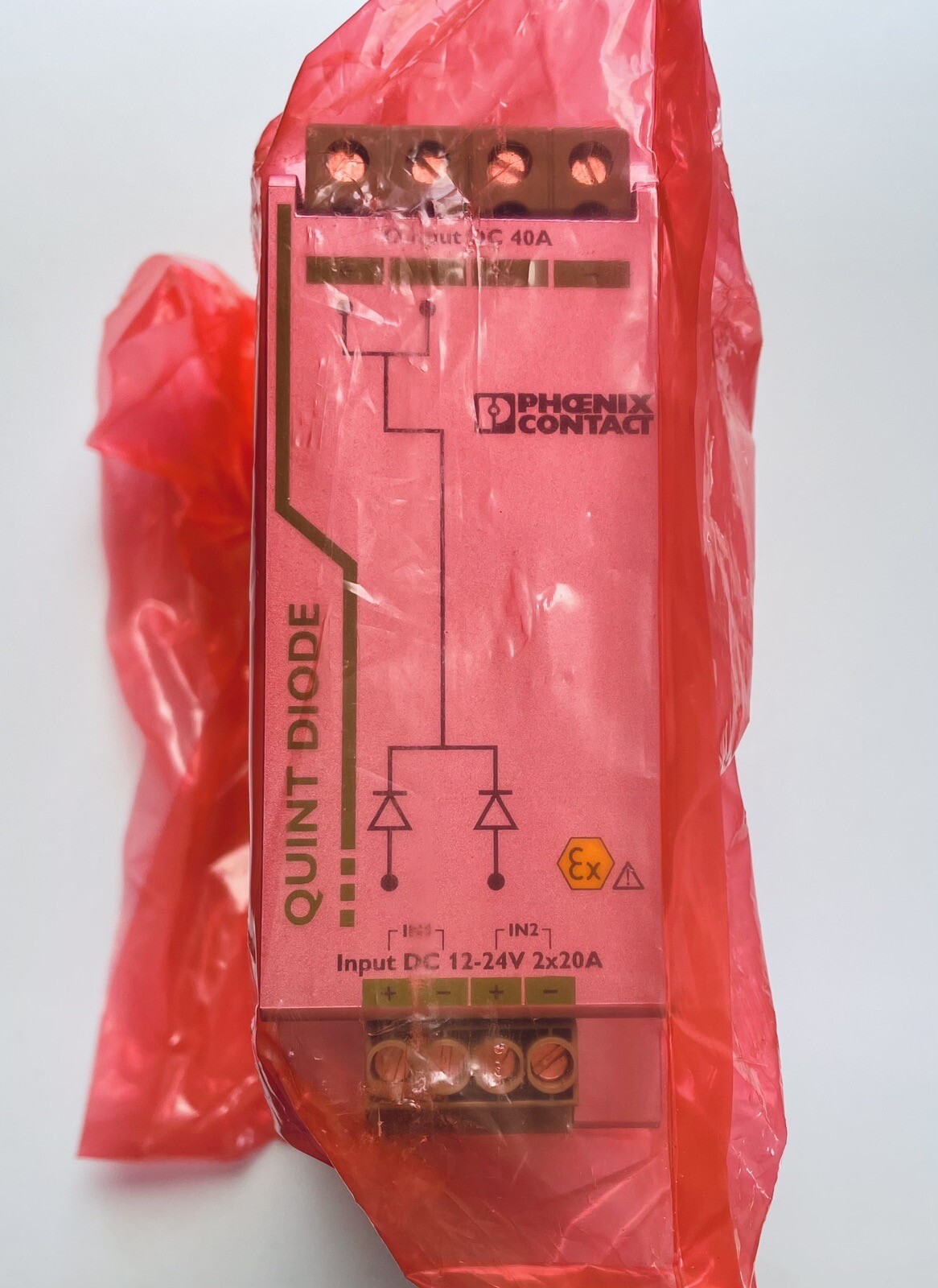 PHOENIX CONTACT QUINT-DIODE/12-24DC/2X20/1X40 Quint Diode Power Module ...