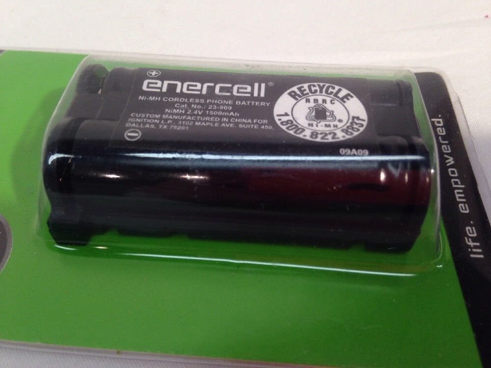 Enercell Cordless Phone Battery 1500mAh 2.4V for Panasonic 23-909 | eBay
