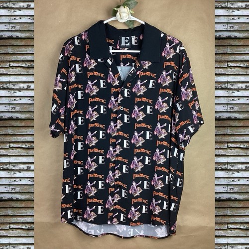 Elton John Captain Fantastic Shirt Casual Button Down Viscose Men’s ...