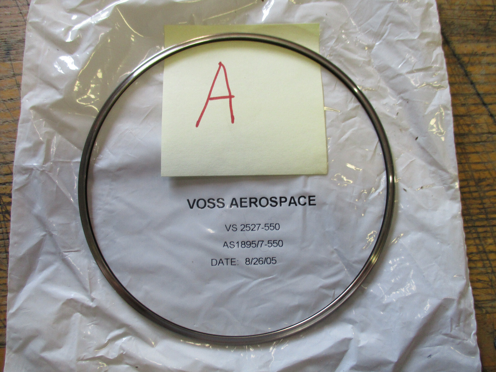 VOSS Seal Ring (VS2527-550 / AS1895/7-550), V-Band Flange, 5.50" Duct ...