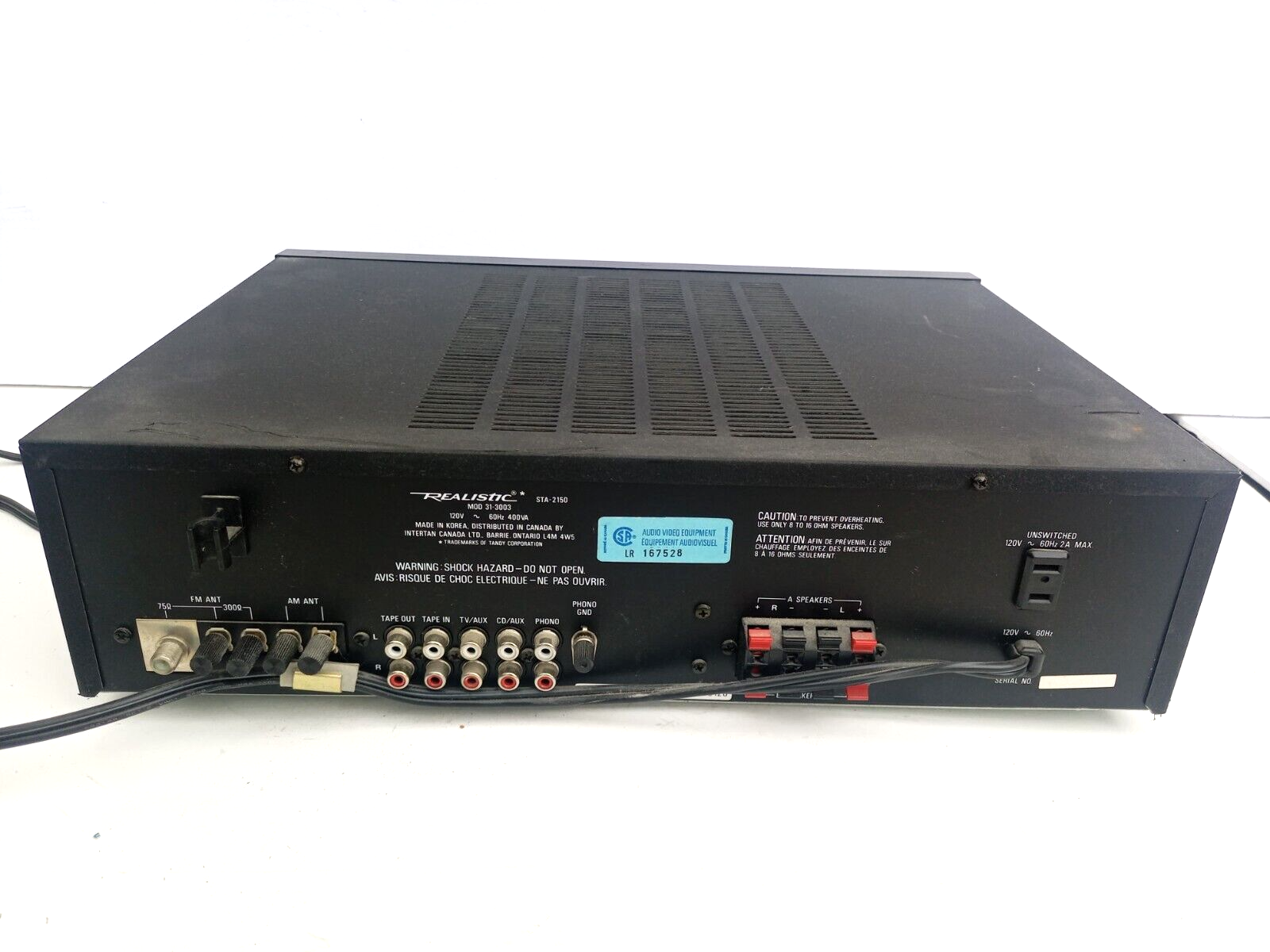 Realistic STA 2150 2 Channel 100 Watt Receiver for sale online | eBay