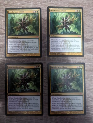 Deadbridge Chant x4 MtG Dragon's Maze NM Free Shipping | eBay