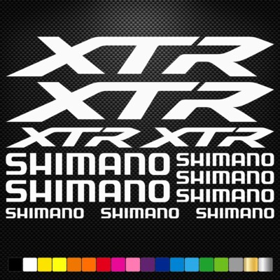 SHIMANO XTR - KIT Vinyl Decals Stickers Sheet Bike Frame Cycle Cycling ...