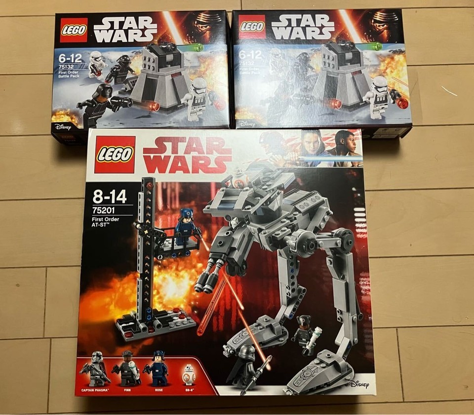 LEGO Star Wars 75201 75132 First Order AT-ST First Order Battle Pack ...