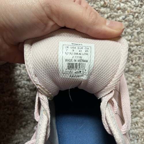 K-Swiss Women's light Pink Sneakers size 9 tennis shoes in great ...