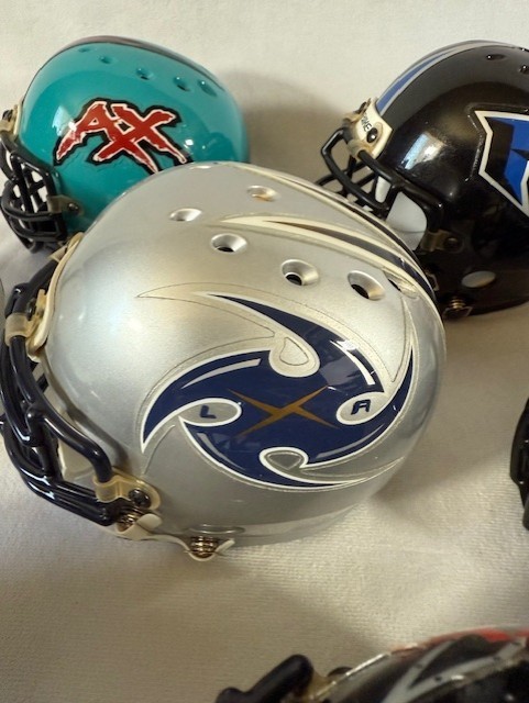 2000 Bike XFL Football Authentic Complete Full Set Mini Helmet ...