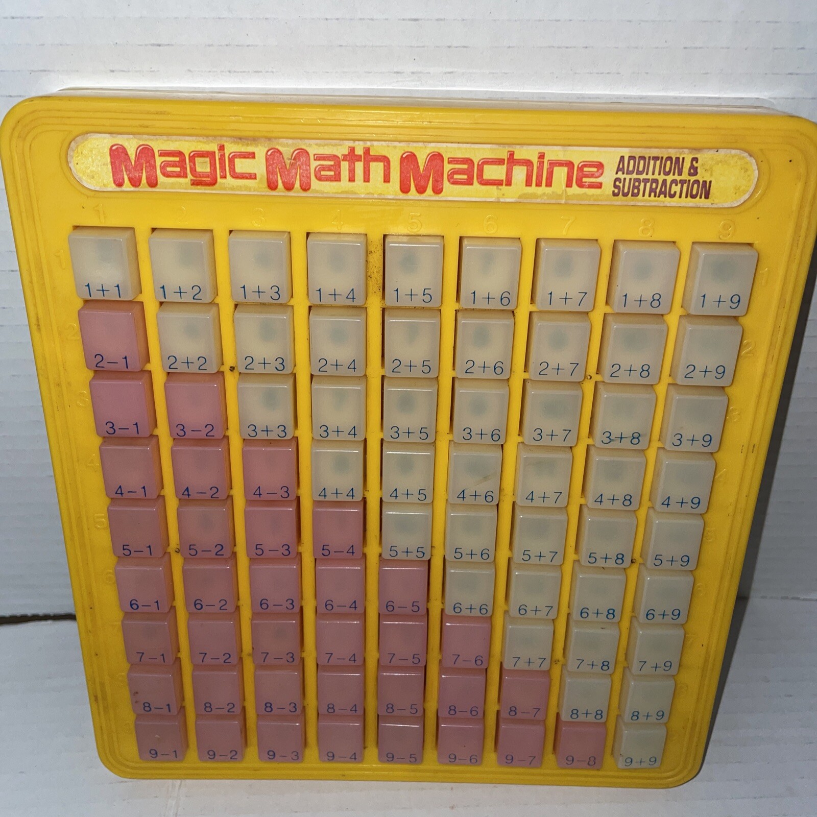 1988 Vintage Lanard Toys Ltd. Magic Math Machine Teaching Button Tool ...