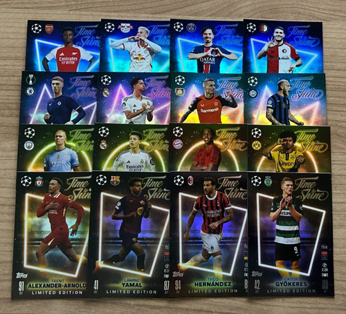 SOCCER TOPPS MATCH ATTAX 24/25 TIME TO SHINE SET TTS #1 - #16 | eBay