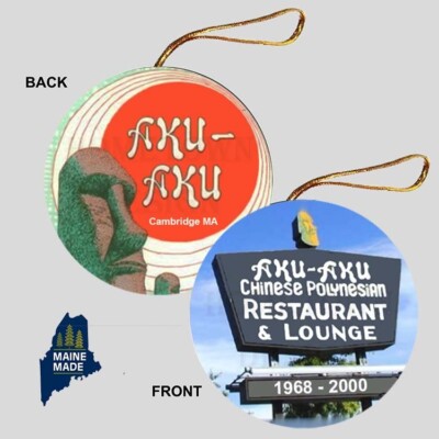 AKU AKU Cambridge MA Ornament - Collectible Vintage Defunct Restaurant ...