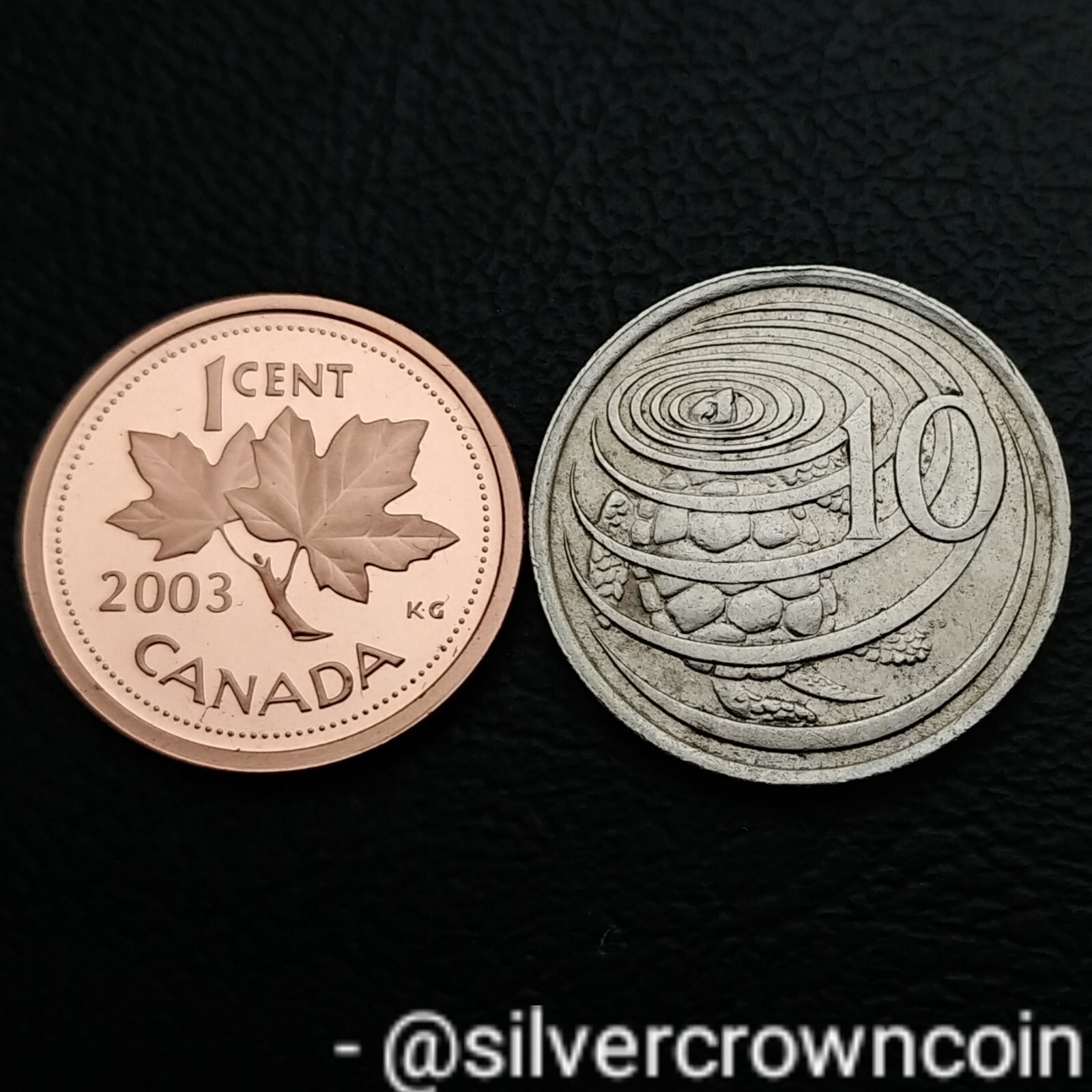 Cayman Islands 10 Cents 1987. KM#89. Ten Pence coin. Animals. Green ...