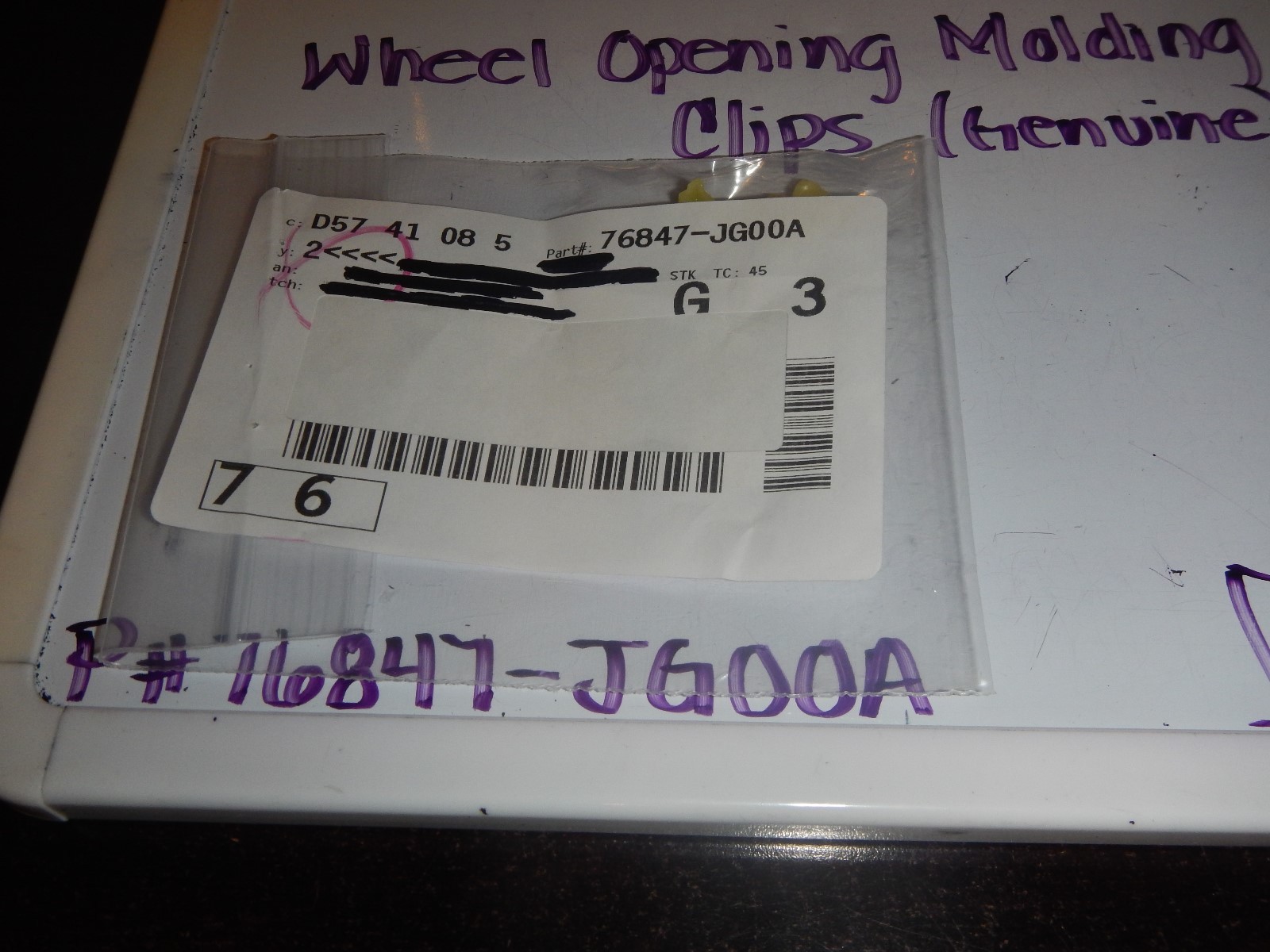 Nissan-Infiniti OEM Wheel Opening Molding Clips 76847-JG00A | eBay