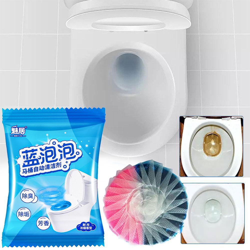 Double-Effect Rose Toilet Water Tank Deodorant Blue Bubble Toilet ...
