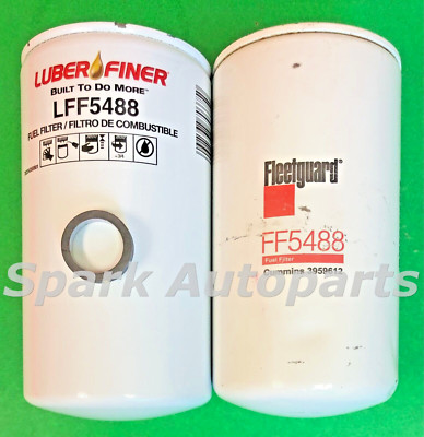 New Lot of 2 Fuel Filter LUBER-FINER LFF5488 FLEETGUARD FF5488 For ...