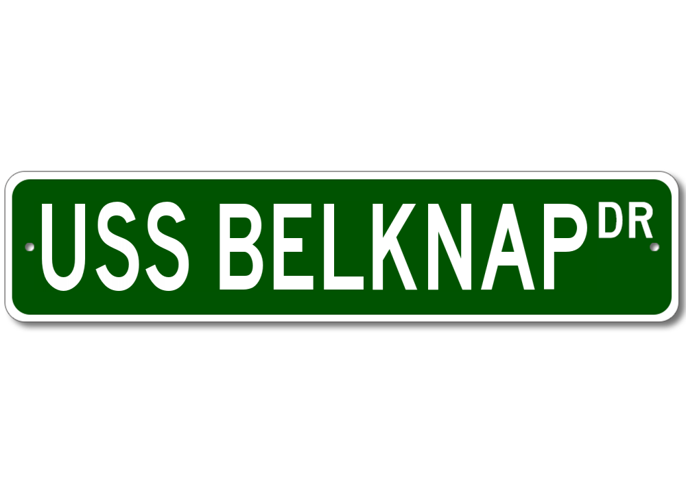 USS BELKNAP APD 34 Ship Navy Sailor Metal Street Sign - Aluminum | eBay