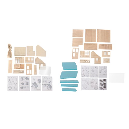 1/35 HO Scale Log Cabin Building for Model Railway Micro Landscape ...