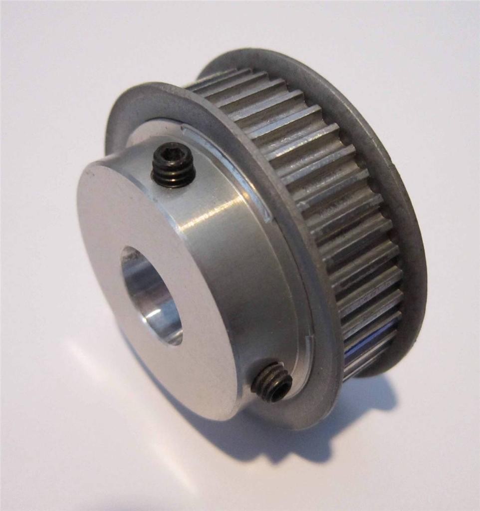 PULLEY-TIMING HTD 3mm PITCH, ALUMINUM, 44 GROOVES .1/2" HOLE .409 WIDE ...