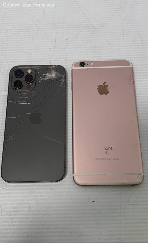2 Apple Unlocked iPhones Model: 12 Pro A2341 256GB And 6s Plus A1687 ...