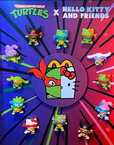 McDonalds TMNT Hello Kitty HAPPY MEAL TOY #8 HELLO KITTY X RAPHAEL ...