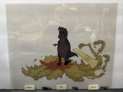 The Land Before Time 1988 Movie Art Animation Production Cel Sharptooth ...