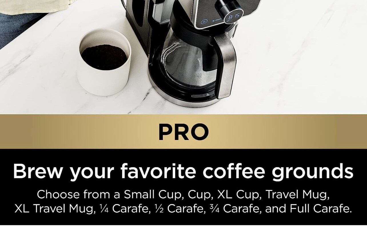 Ninja CFP305 Dual Brew 12 Cup Specialty Coffee System, 4 brew styles ...