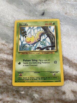 Weedle 69/102 Base Set Pokemon Card | eBay