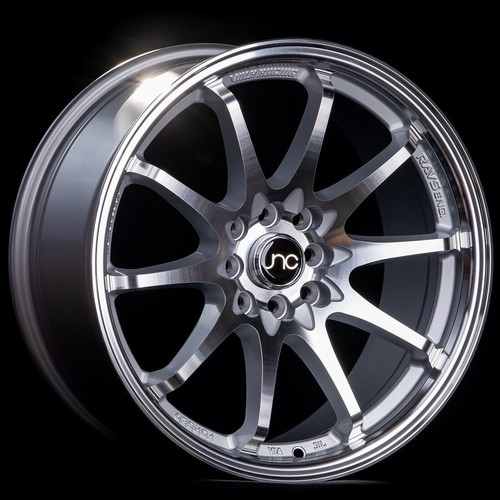 SET(4) JNC WHEELS STAGGERED JNC006 17x8/9 4x100/114.3 30 SILVER MACHINE ...
