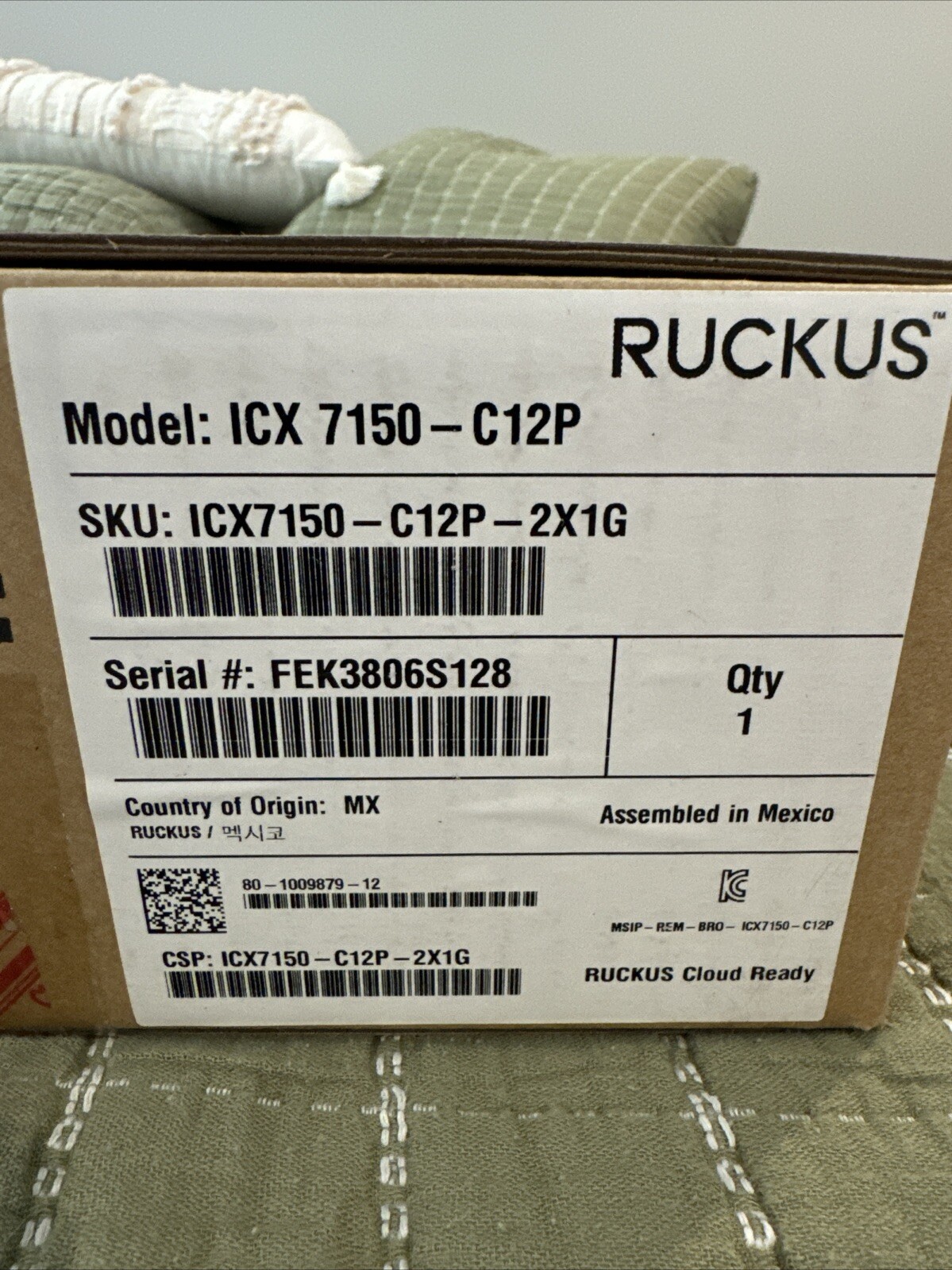 Ruckus ICX 7150-C12P 12-Ports Rack Compact PoE Switch for sale online | eBay