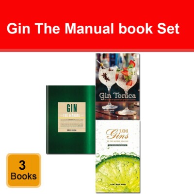 Set 3 Books Gin The Manual, Gin Tonica, 101 Gins To Try Before You Die ...