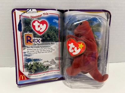 McDonald’s TY 2000 Teenie Beanie Babies “Rex” the Tyrannosaurus Rex | eBay