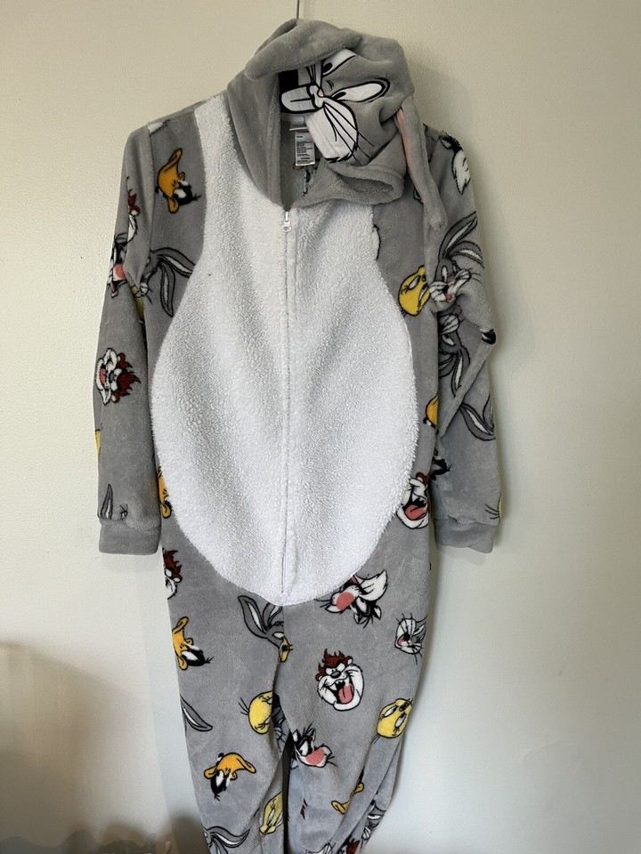 Warner Bros. Looney Tunes Bugs Bunny One piece Sleepwear Adult Size XS ...