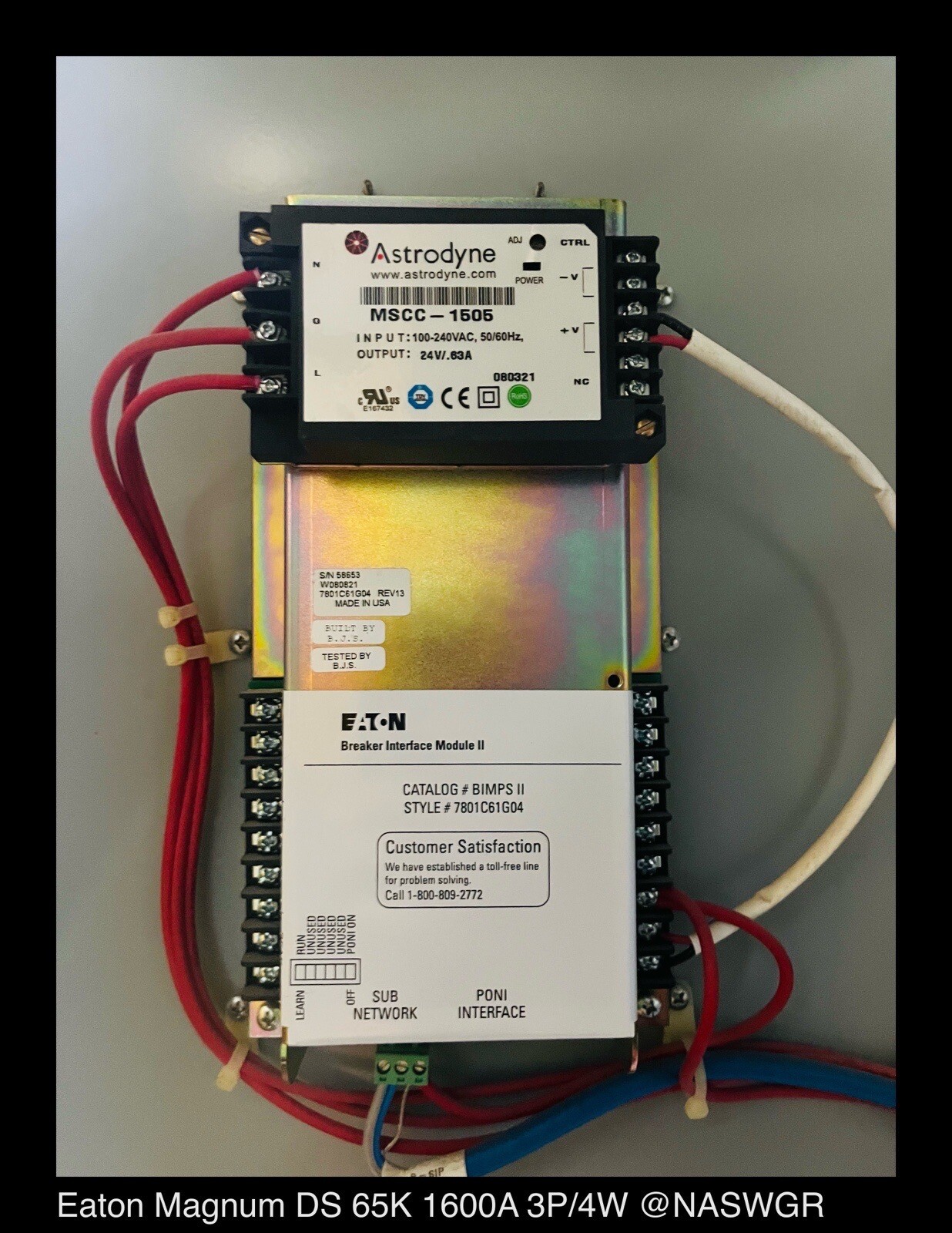 Eaton Magnum DS Switchgear 1600A 3P/4W N1 3-Sections, Includes Breakers ...