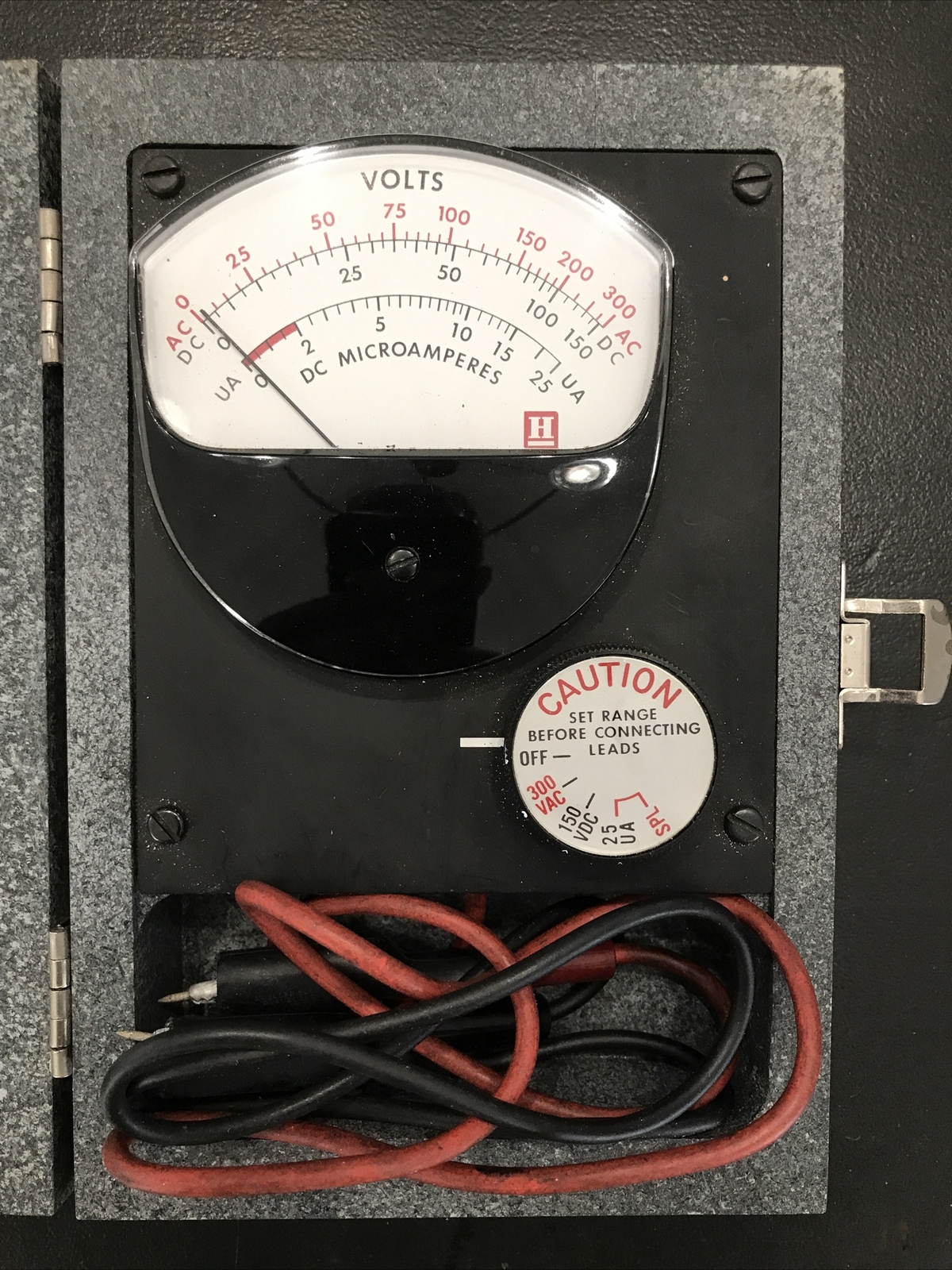 Vintage 1960's Honeywell Analog Test Meter W136 w/Leads, Case | eBay