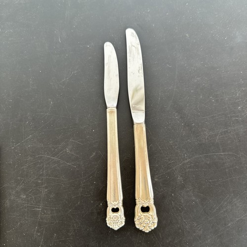 Set 2 Different Butter Knifes 1847 ROGERS BROS Silverplate ETERNALLY ...