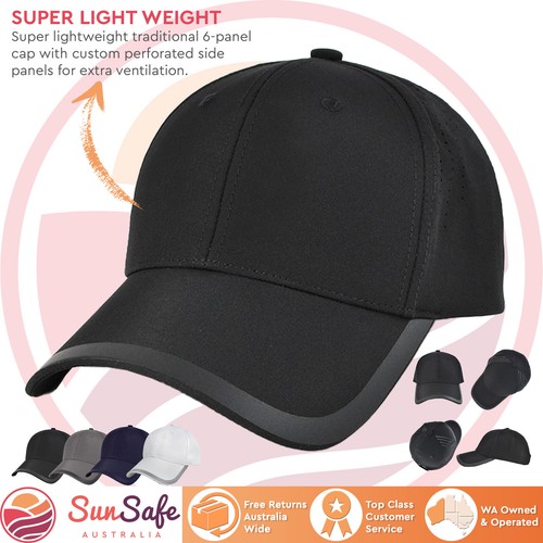 Mens Womens Sports Reflex Cap AH163 Unisex with Perforated Panels Adjustable Hat | eBay