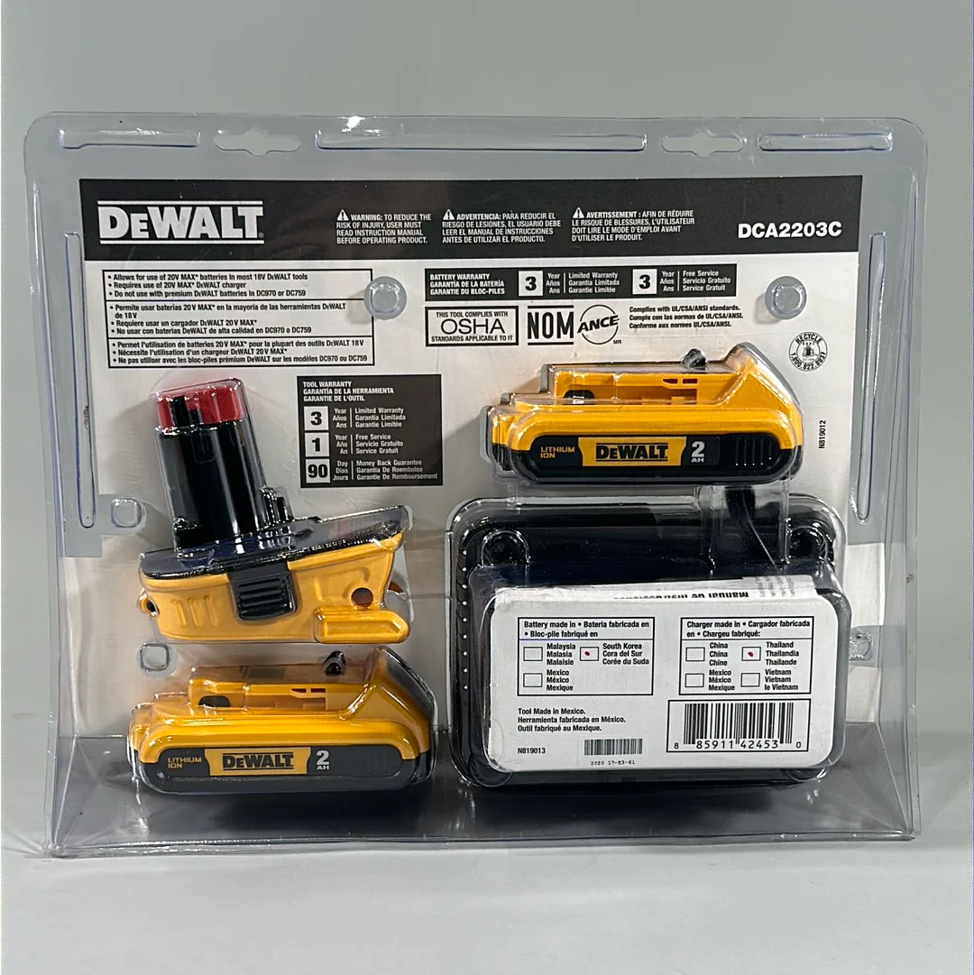 DEWALT DCA2203C 20V Battery Adapter for sale online | eBay