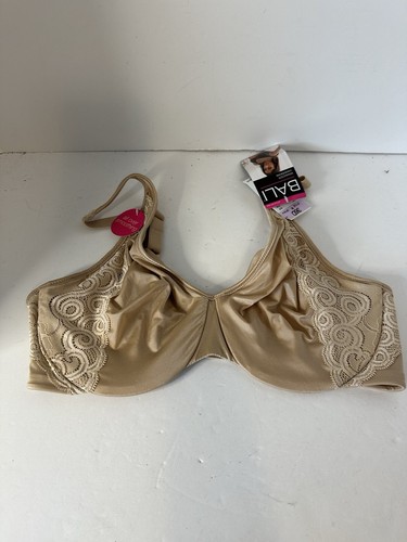 Bali DF1004 Minimizer Underwire Bra 36D Beige | eBay
