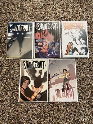SHADECRAFT #1 - #5 ALL 5 issues autographed with COA! NM+ Optioned By ...