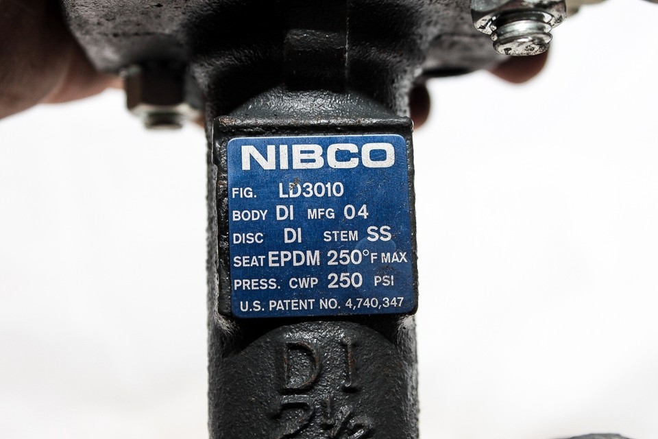 NIBCO LD3010 250PSI STAINLESS STEEL BUTTERFLY VALVE WITH LOCKING LEVER ...