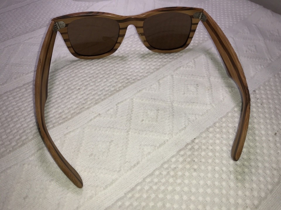 VINTAGE RAY BAN WAYFARER WOODIES WOOD TIKI EDITION USA B & L SUNGLASSES ...