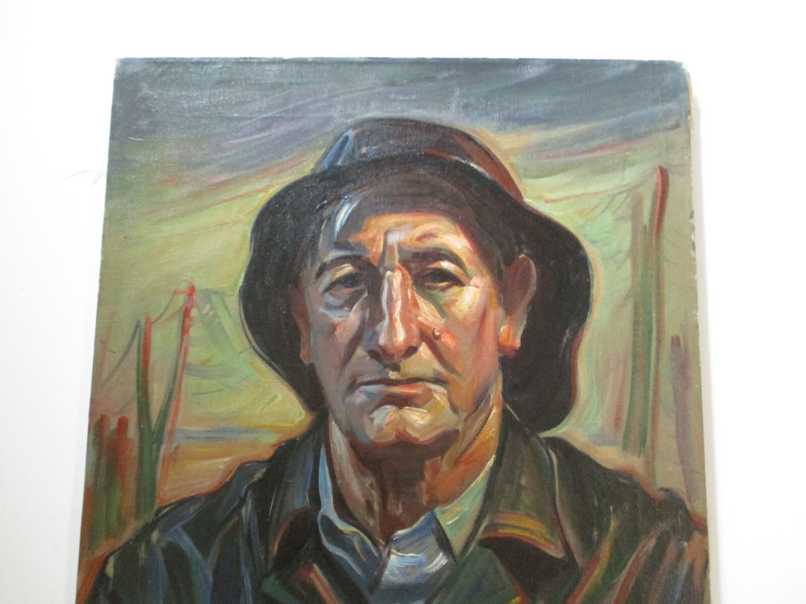 ALEXANDER ROSENFELD PAINTING AMERICAN MODEL PORTRAIT ANTIQUE 1920'S WPA ...